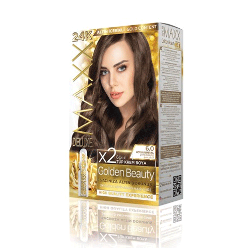 Maxx Deluxe 24K Gold Hair Dye - Dark Blonde (6.0) – get cuty
