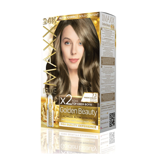Maxx Deluxe 24K Gold Hair Dye - Nutshell (7.3) – get cuty